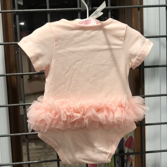 Popatu | One Pieces | Nwt Popatu Peach Onesy With Tiutu Detail 36 Mos ...